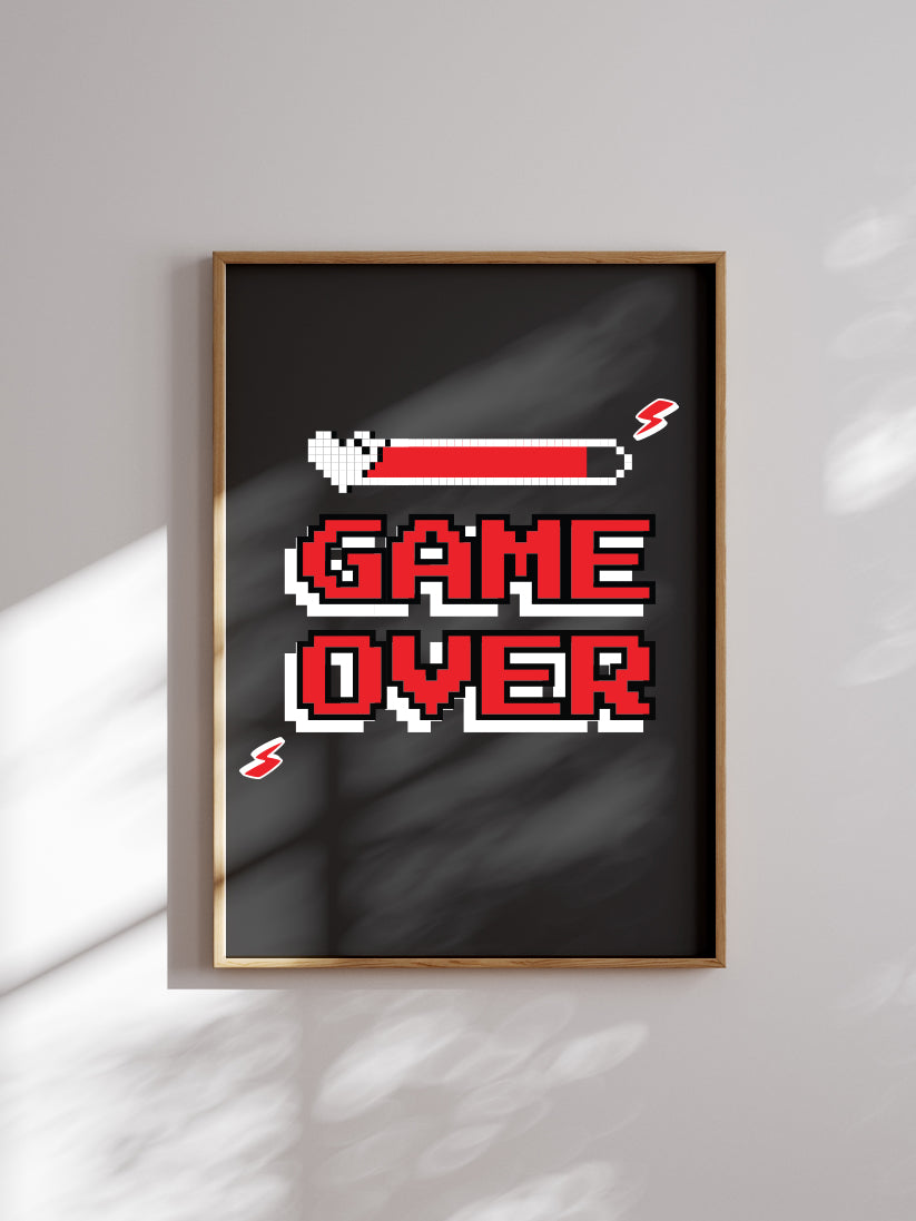 Game Over Poster – Digit Shop