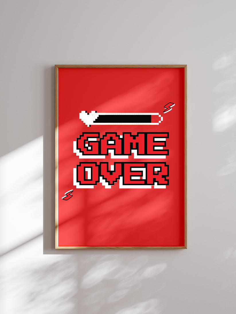 Game Over Poster – Digit Shop