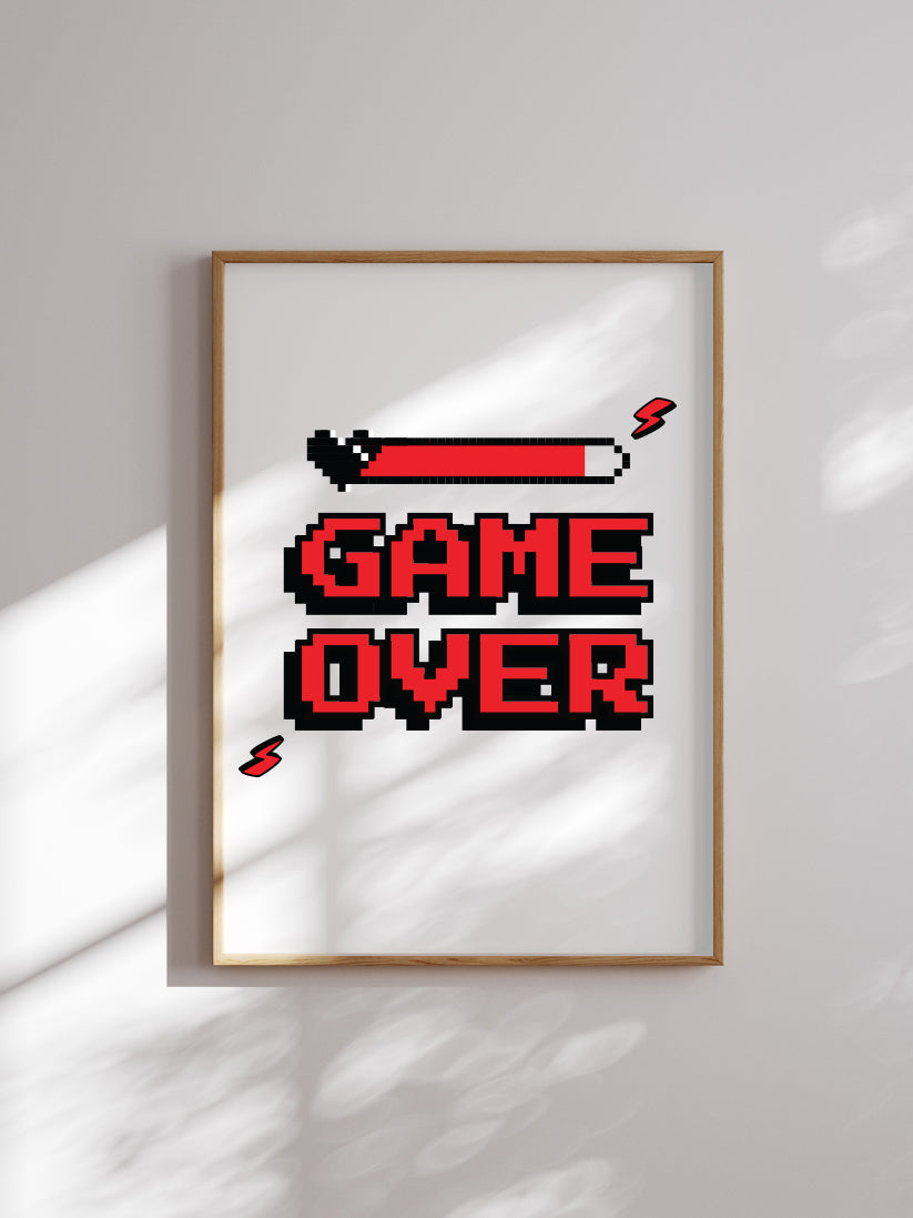 Game Over Poster – Digit Shop