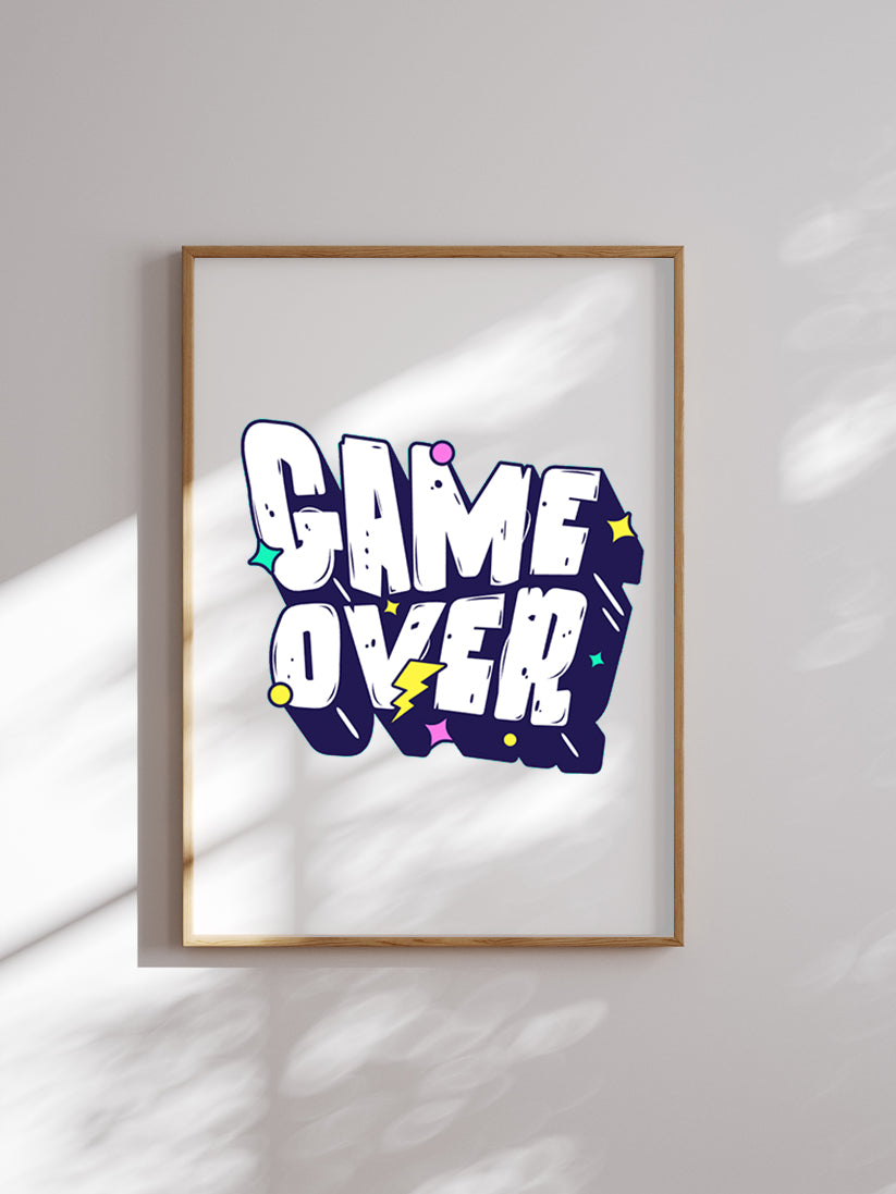 Game Over Poster – Digit Shop